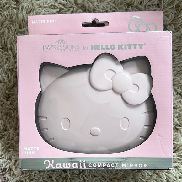 Impressions | Makeup | Hello Kitty Matte Pink Compact Mirror | Poshmark